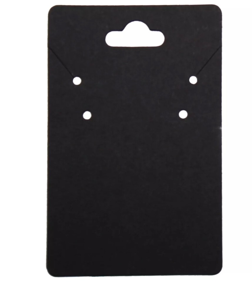 100 Piece Hanging Necklace Card Display 3” X 2” Jewelry Hanging Card ...