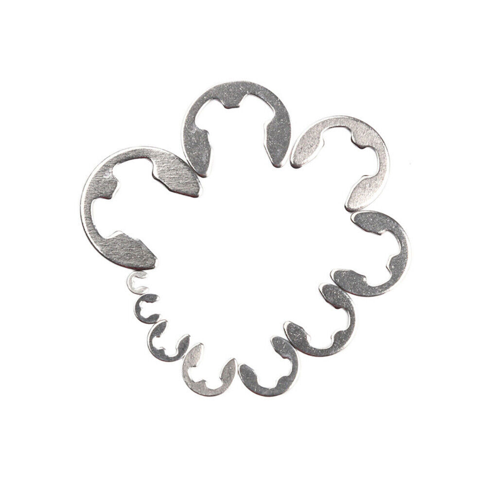 380Pcs 1.5mm-15mm E-Clip Circlip Stainless Steel Retaining Ring ...