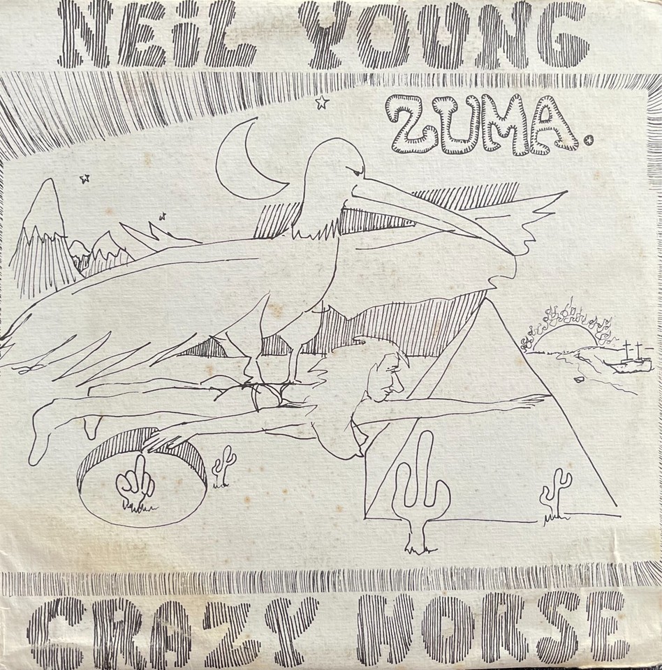 ZUMA NEIL YOUNG WITH CRAZY HORSE 1975 LP w Poster Inserts Sleeve | eBay