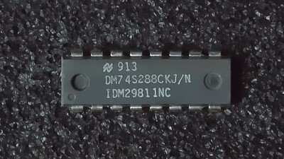 National Semiconductor DM74S288CKJ/N / IDM29811NC - 32x8-Bit PROM DIP16 ...