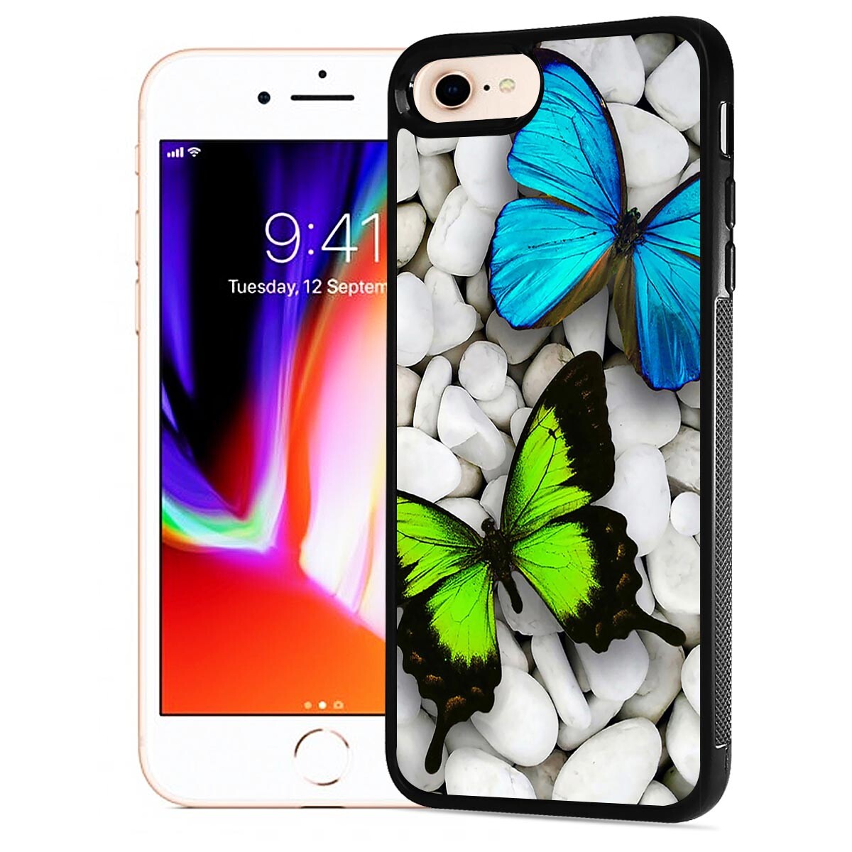 ( For iPhone 7 ) Back Case Cover AJ12124 Butterfly | eBay