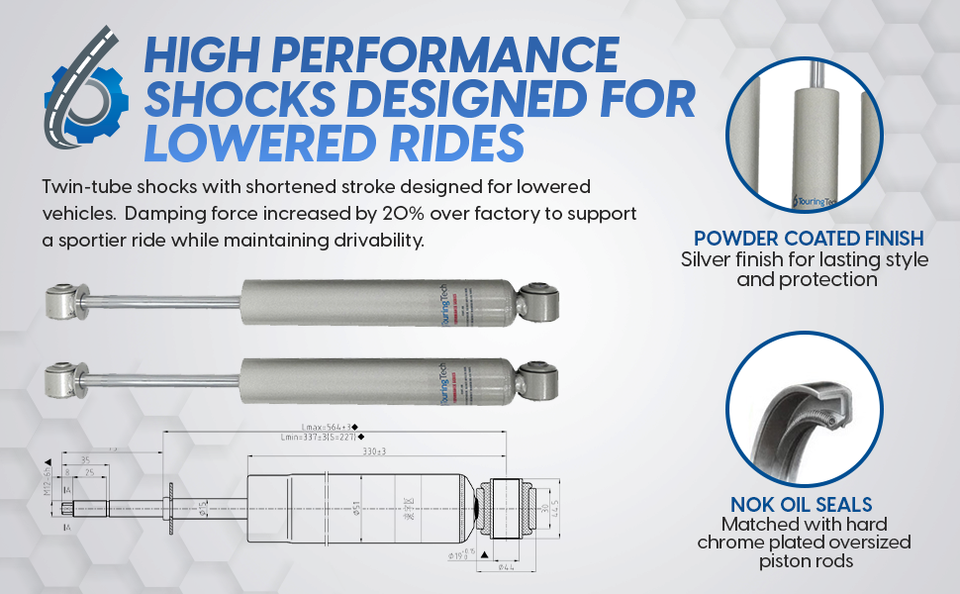 Lowering Drop Coil Springs Truck 3” Front 4” Rear + Shocks Kit For 1960 ...