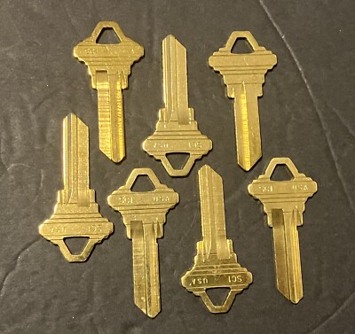 Schlage Scl Key Blanks 10 Brass USA keys | eBay