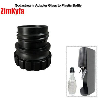 Black Quick Connect Soda Bottle Adapter for Soda Crystal 0.7L Glass ...