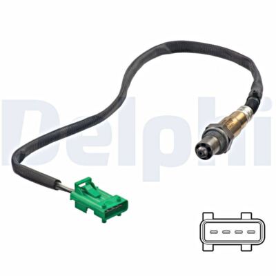 DELPHI Lambda Sensor For CITROEN C4 II DS Ds 3 5 PEUGEOT 207 Cc 208 06 ...