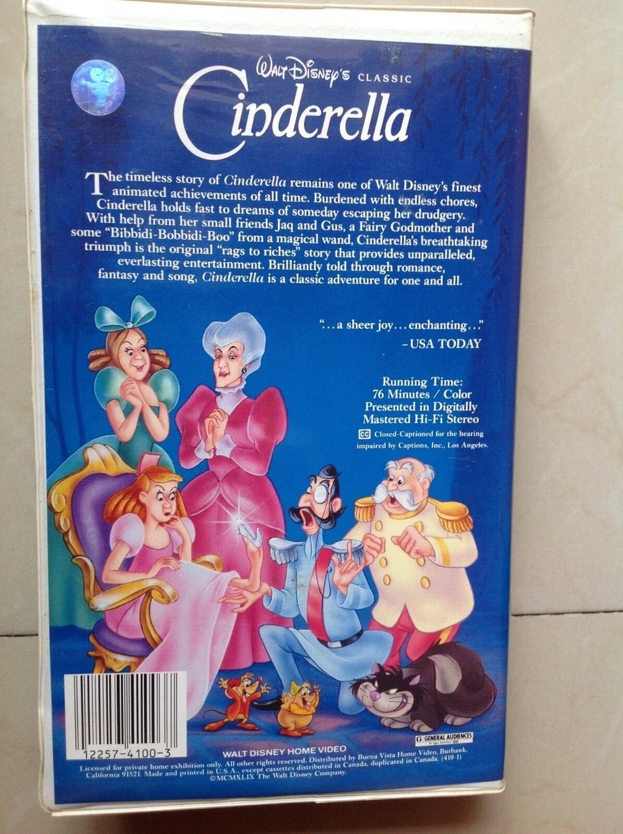 Cinderella 1988 Vhs