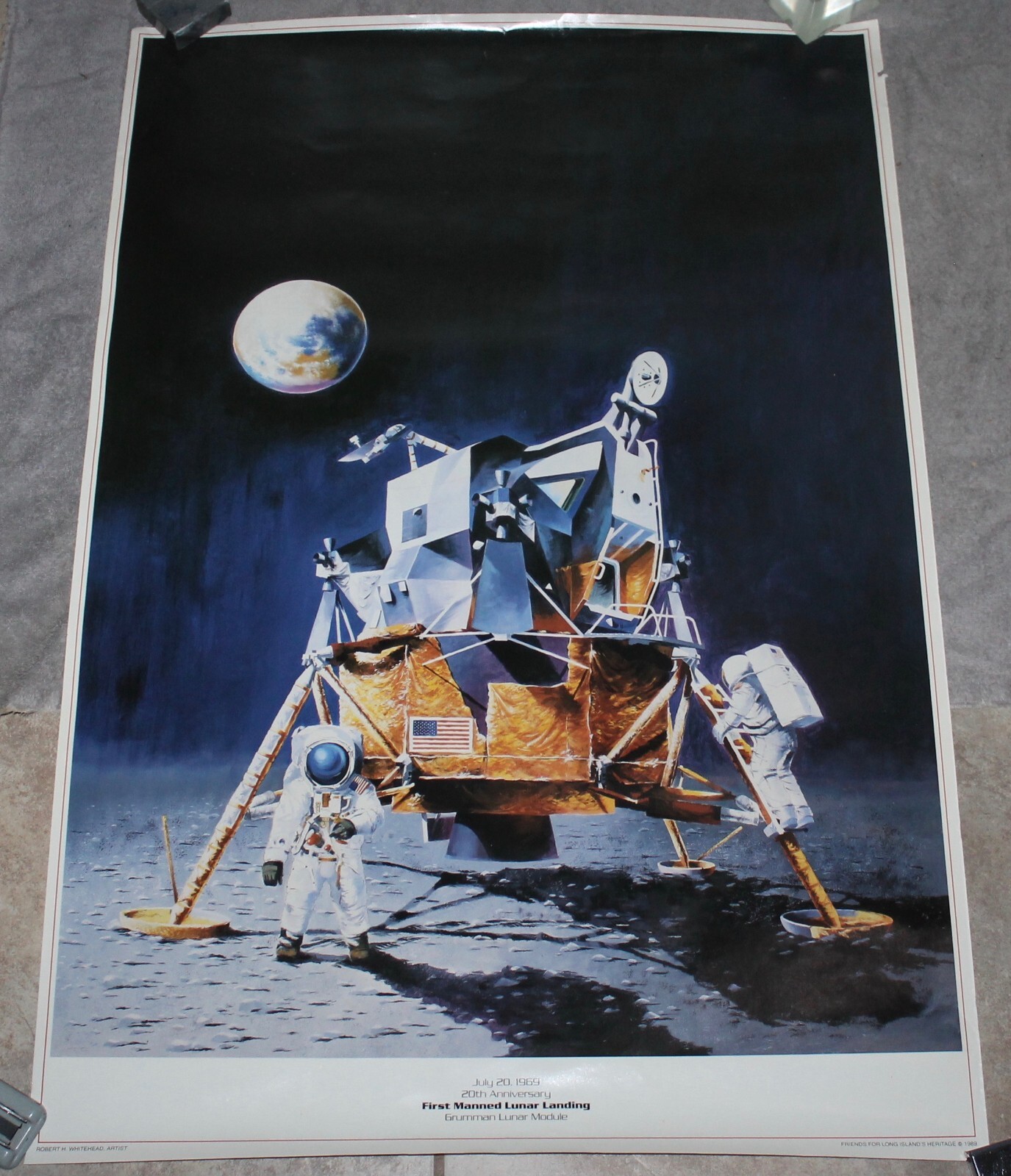 GRUMMAN APOLLO 11 FIRST MANNED LUNAR MOON LANDING 20TH ANNIVERSARY ...