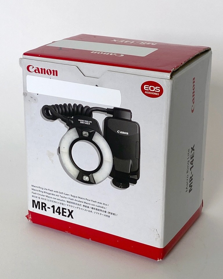 Canon MR-14EX Macro Ring Lite Flash with soft case, EOS E-TTL cameras ...