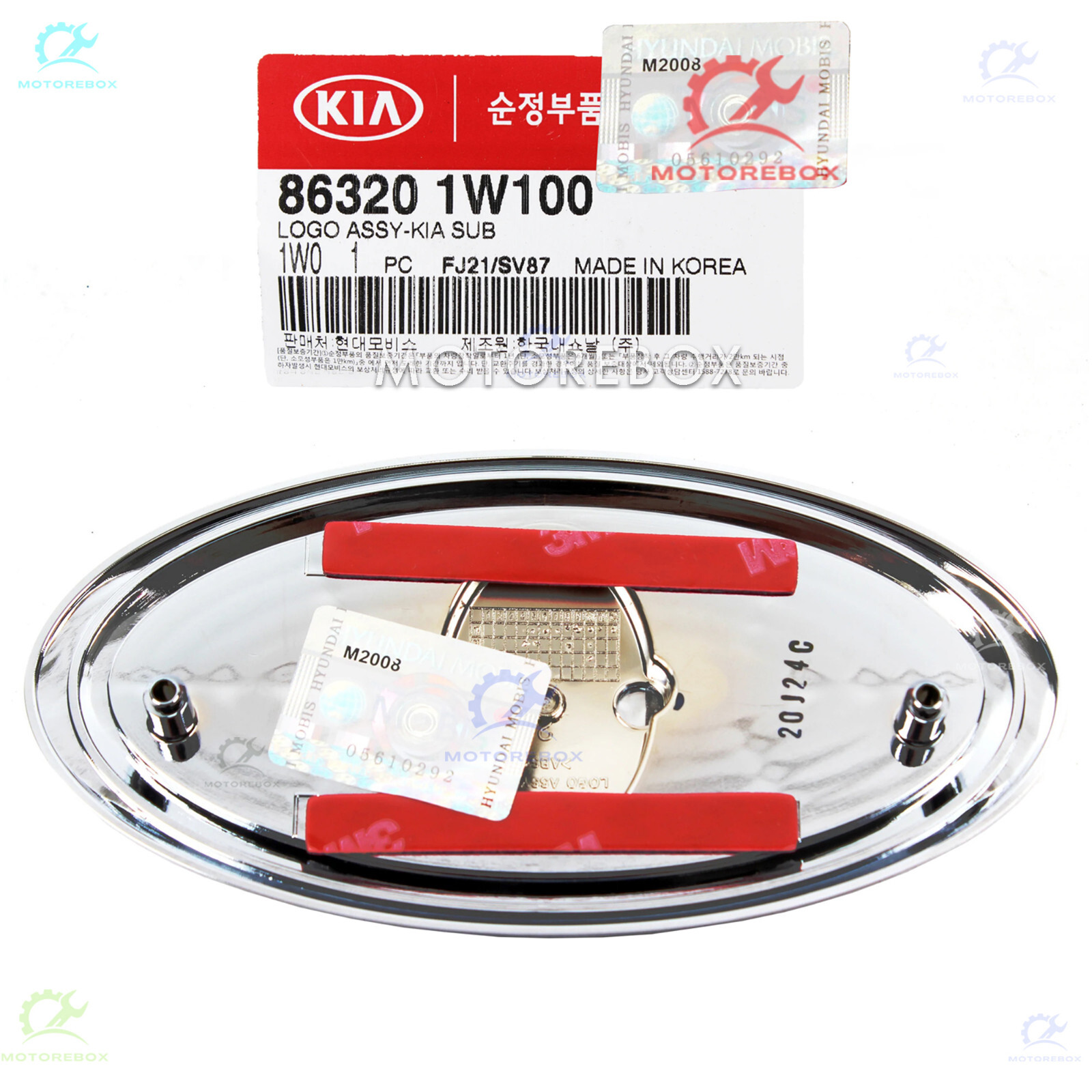 GENUINE Front Grille Logo Assy Emblem Badge 86320-1W100 for Kia Rio ...