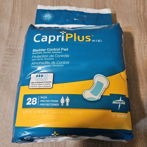 Capri Plus Bladder Control Pads 28 Count Pack Incontinence Light To ...