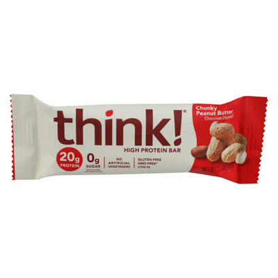 Think Thin Chunky Peanut Butter Bar 2.1 Oz(Case Of 10) By Think ...