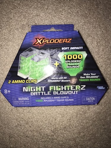 Xploderz Night Flighterz Battle Blowout Ammo Clips & 1000 Rounds 2012 ...
