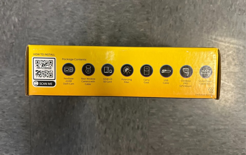 Nextbase 222XR Front + Rear Dash Camera Bundle with 32 GB U3 Go Brand ...