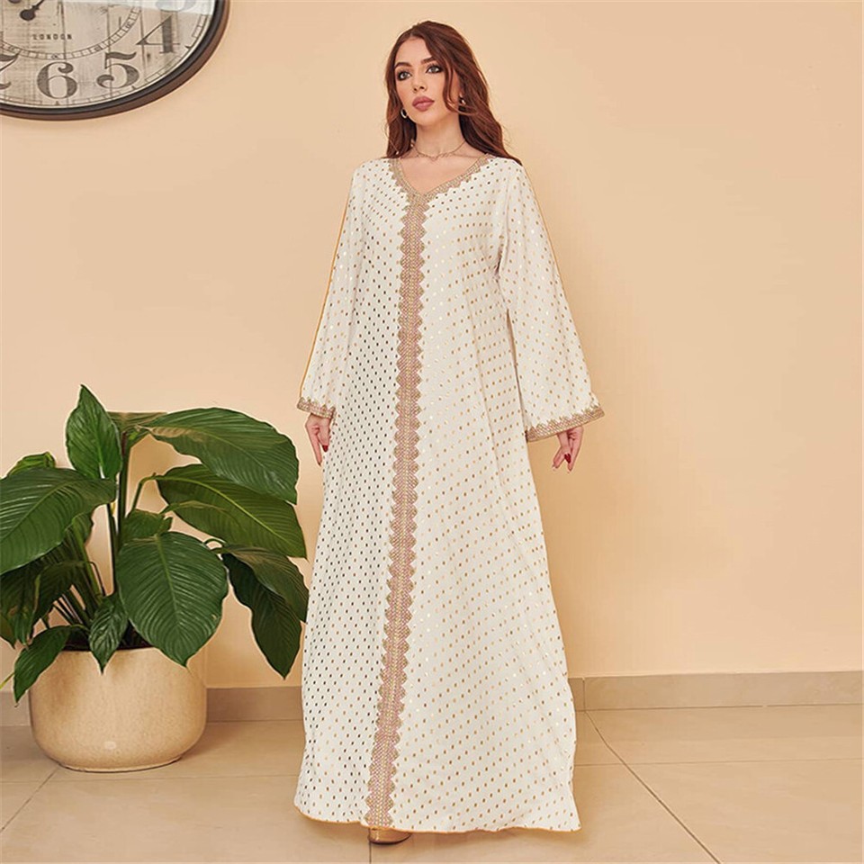 Kaftan Abaya Dubai Women Maxi Dress Islamic Caftan Arab Robe Party Gown ...