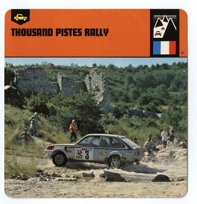 Thousand Pistes Rally - Racing Rallies Edito Service SA Auto Rally Card ...
