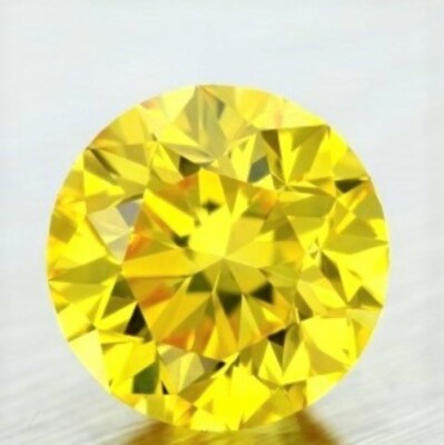 YELLOW DIAMOND GEM ROUND CUT SHAPE AFRICAN COLORED NATURAL MINI FANCY ...