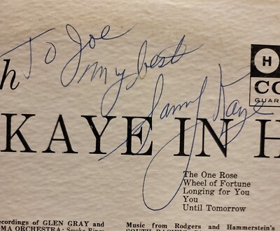 Sammy Kaye AUTOGRAPHED/SIGNED Dancing With Sammy Kaye LP RARE | eBay