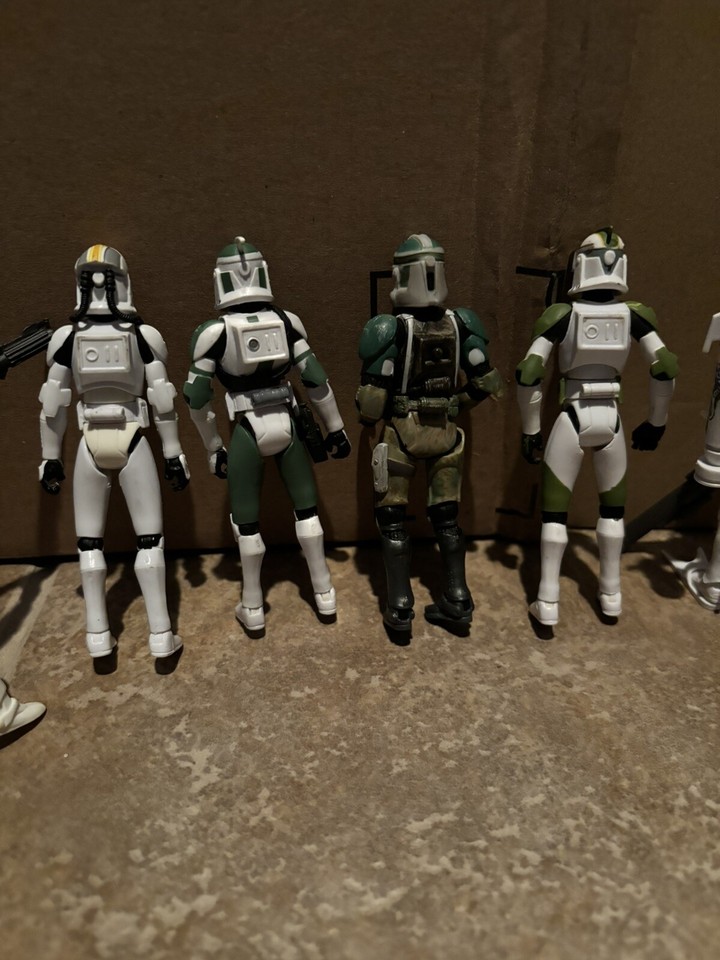 Star Wars Clone Wars HUGE LOT, 501st Clone Trooper ,Commander Gree And ...