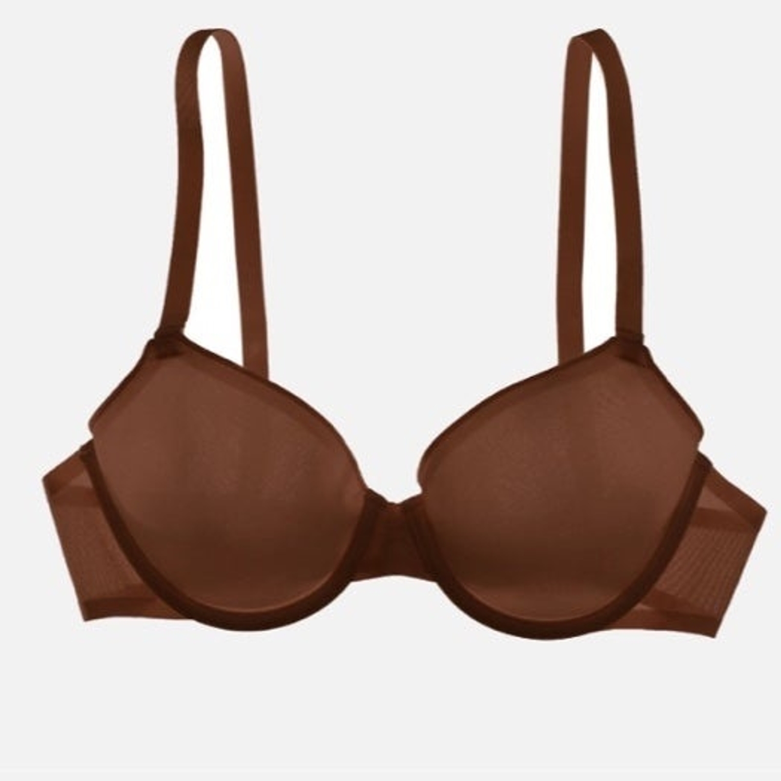 CUUP The Demi Spacer & Mesh Bra 36F Espresso - Gem