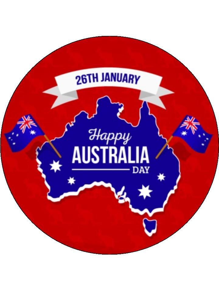 Australia Day 26th January Cake Topper Edible Icing Cake Decorations | eBay