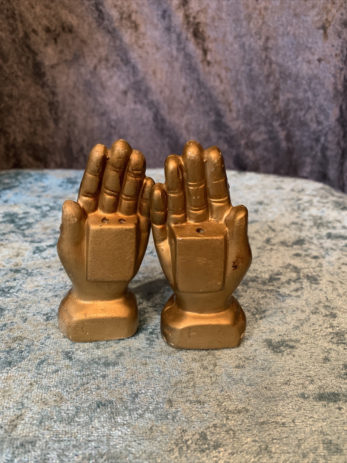 Vintage Gold Praying Hands Salt and Pepper Shakers, Taiwan | eBay