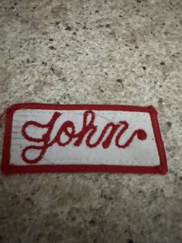 Vintage Rare 70’s JOHN Script Patch | eBay