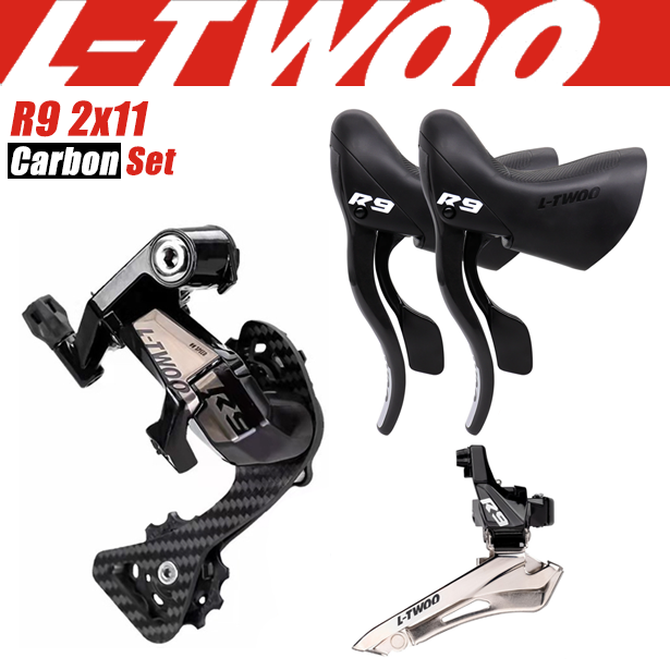LTWOO R9 2x11 Speed Carbon Shifters & Front/Rear Derailleurs Groupsets ...