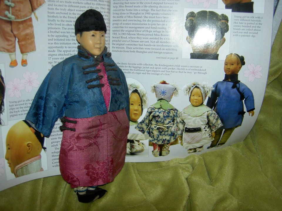 Very RARE, composition, Oriental Asian, HOO CHOY Chinese doll, lovely ...