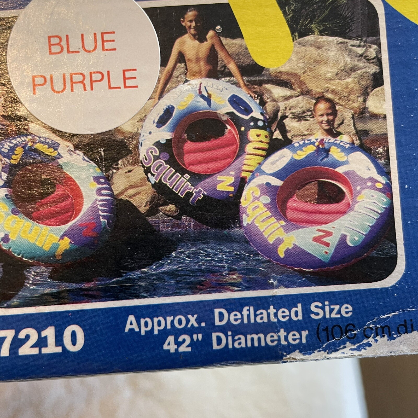 Aqua Fun Splash Back Bump N Squirt Tube Vintage Poolmaster Inc Blue ...