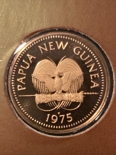 1975 Papua New Guinea 2 Toea Coin Under Queen Elizabeth 11 1st Day ...