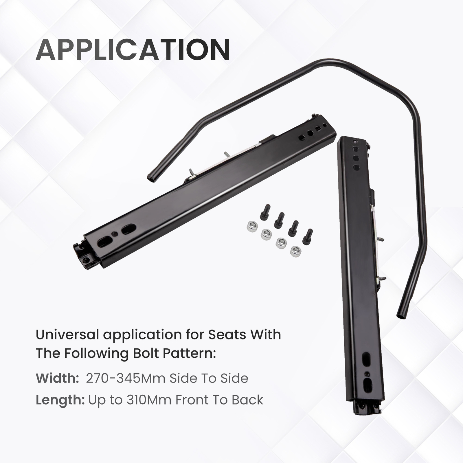 Universal Dual Locking Seat Base Sliders Rail Brackets Bucket Seats ...