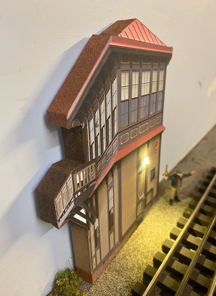 HO Scale “ Strasburg J Tower “ Trackside Building FLAT w/LED - Switch ...