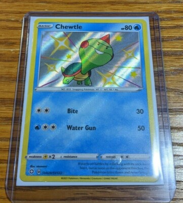 Shiny Chewtle SV028/SV122 - Shining Fates - Pack Fresh Pokemon Card | eBay