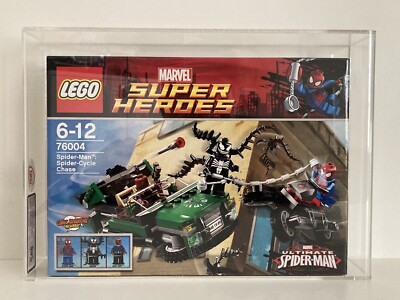 Lego 76004 Marvel Super Heroes Spider Man Spider Cycle Chase AFA UKG ...