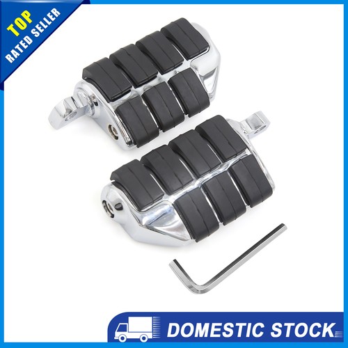 Pack of 2 for Harley Davidson Chrome Male Mount Dually Footpegs Foot ...