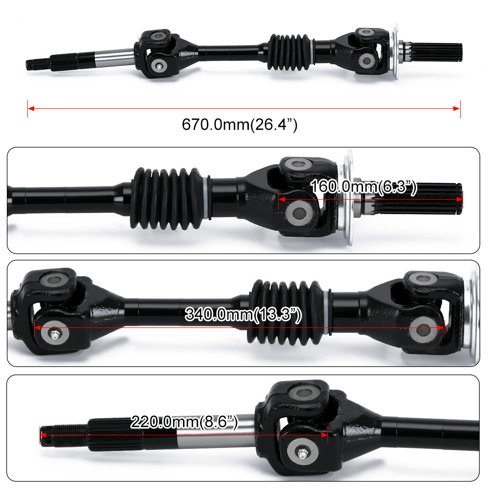 Pair Of Complete Rear Axles Shaft For Kawasaki Mule 2510/3000/3010/4000 ...