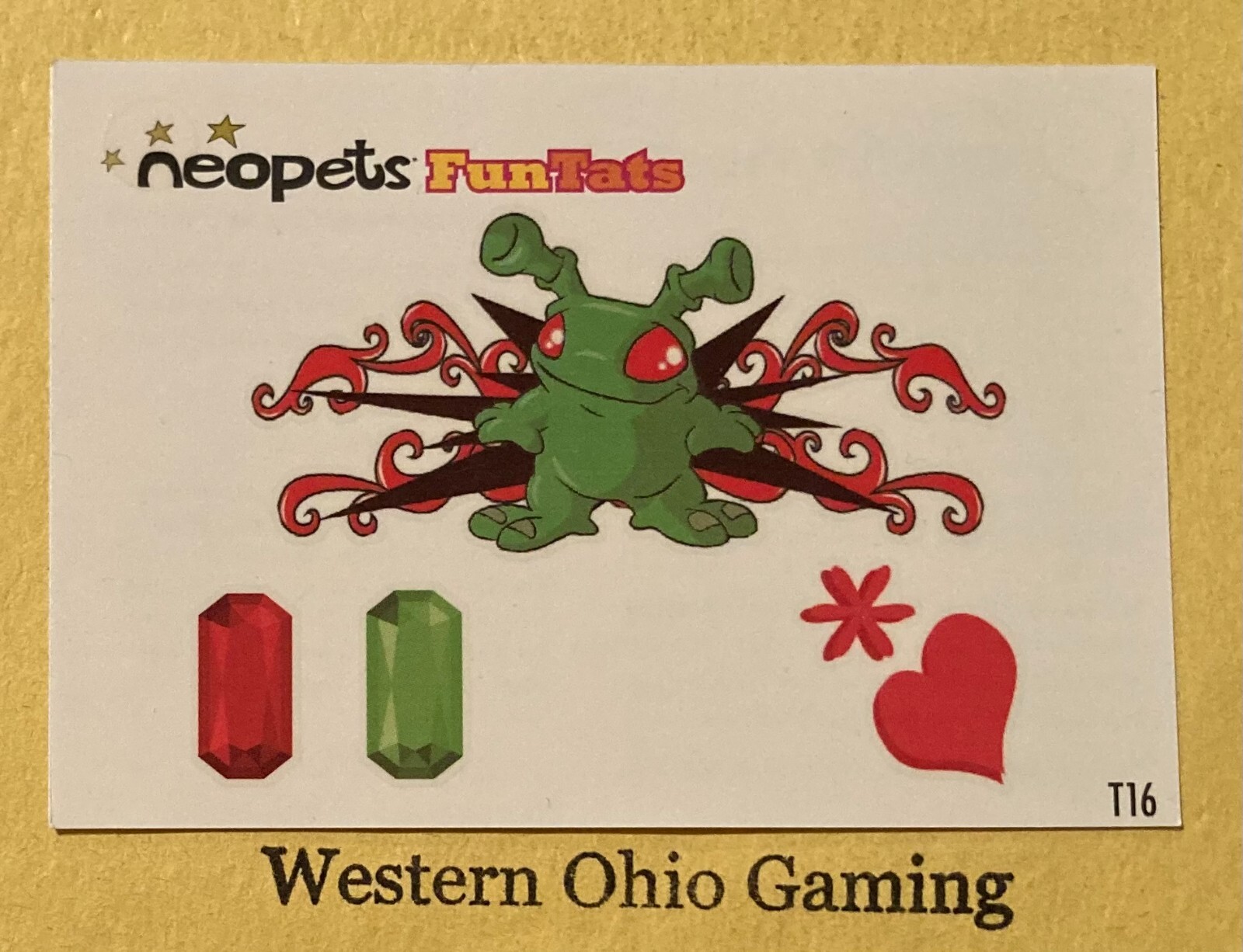 Neopets 2008 Fun Tats #T16 Grundo Temporary Tattoo FunTats | eBay