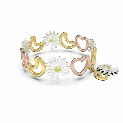 Personalized Initial Moon & Flower Ring Daisy Ring,Floral Design,Women ...