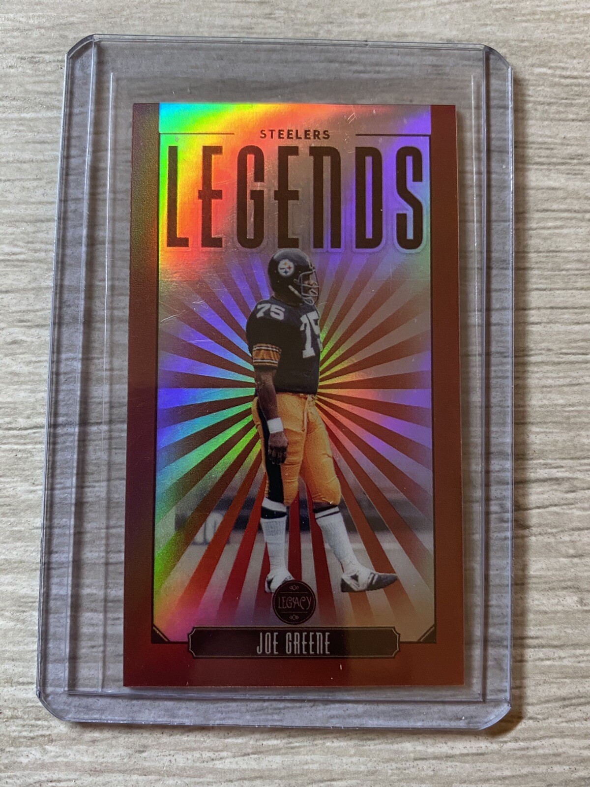 Lot Of (2) 2020 Panini Legacy JOE GREENE mini red- /75-Steelers G | eBay