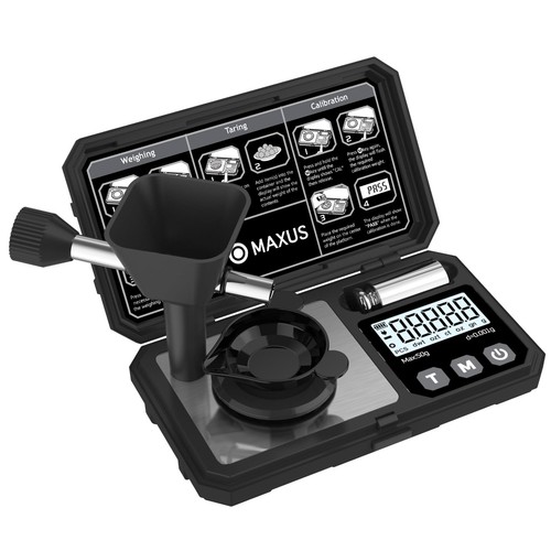 MAXUS Digital Milligram Scale 50g/0.001g with Calibration Weight ...