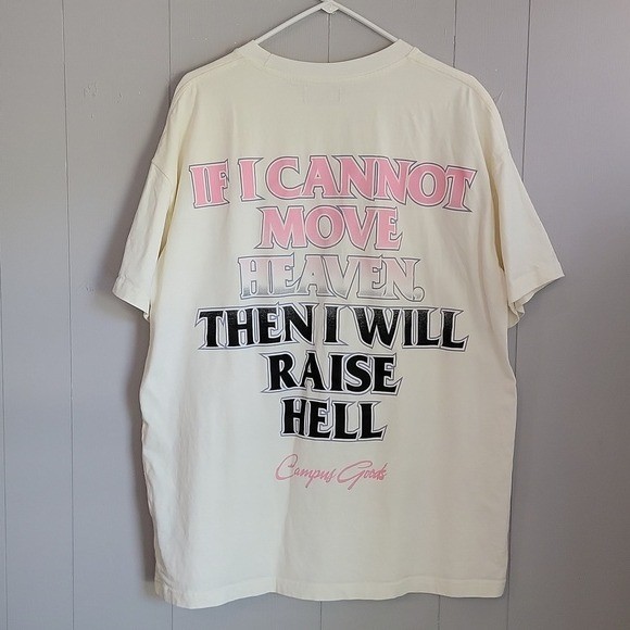 Campus Goods Men Shirt XXL Black If I Cannot Move Heaven Then I Will ...