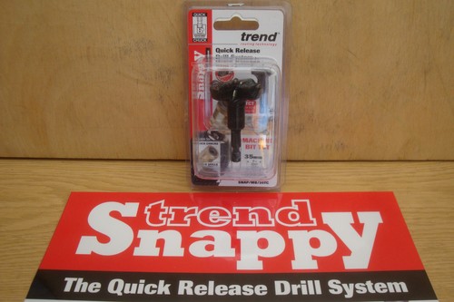 TREND SNAPPY 35MM TCT HINGE CUTTER MACHINE BIT WITH HEX SHANK SNAP/MB ...
