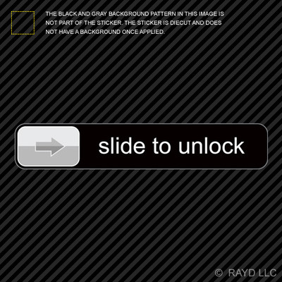 (2x) Slide to Unlock Sticker Die Cut Decal funny humor | eBay
