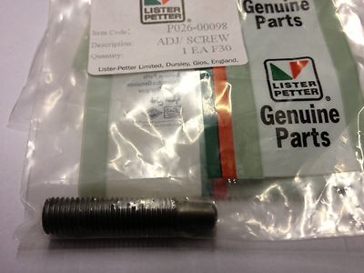 LISTER 3.5/1 6/1 8/1 12-2 16-2 JP JK JS VA ROCKER ADJUSTING SCREW 026 ...
