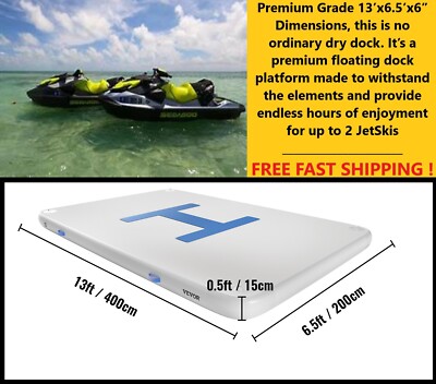 Floating Dry Dock Inflatable Pontoon Dock Platform Station Jet Skis ...