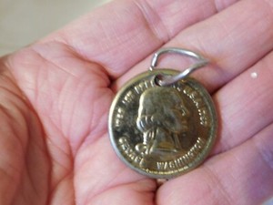 Vintage token, George Washington, pendant | eBay
