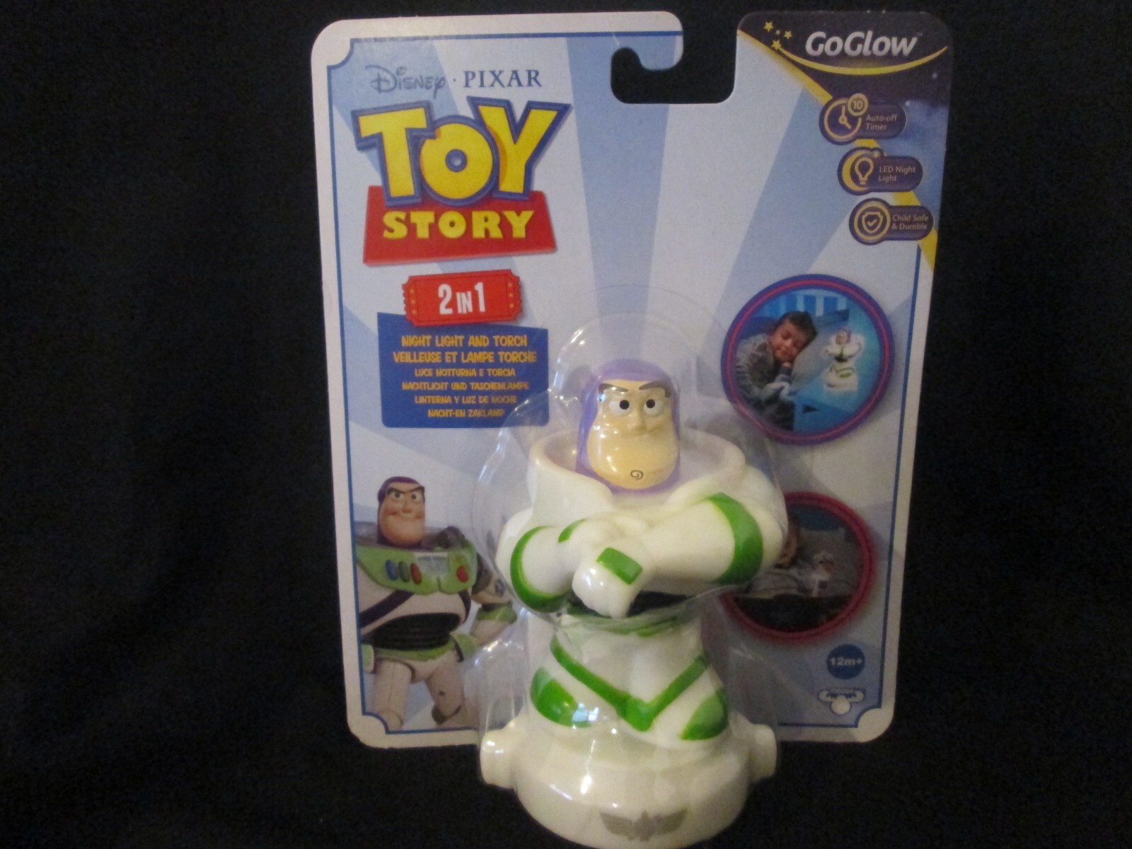 Disney Toy Story Buzz Lightyear Kid's 2 in 1 Night Light & Torch GoGlow ...