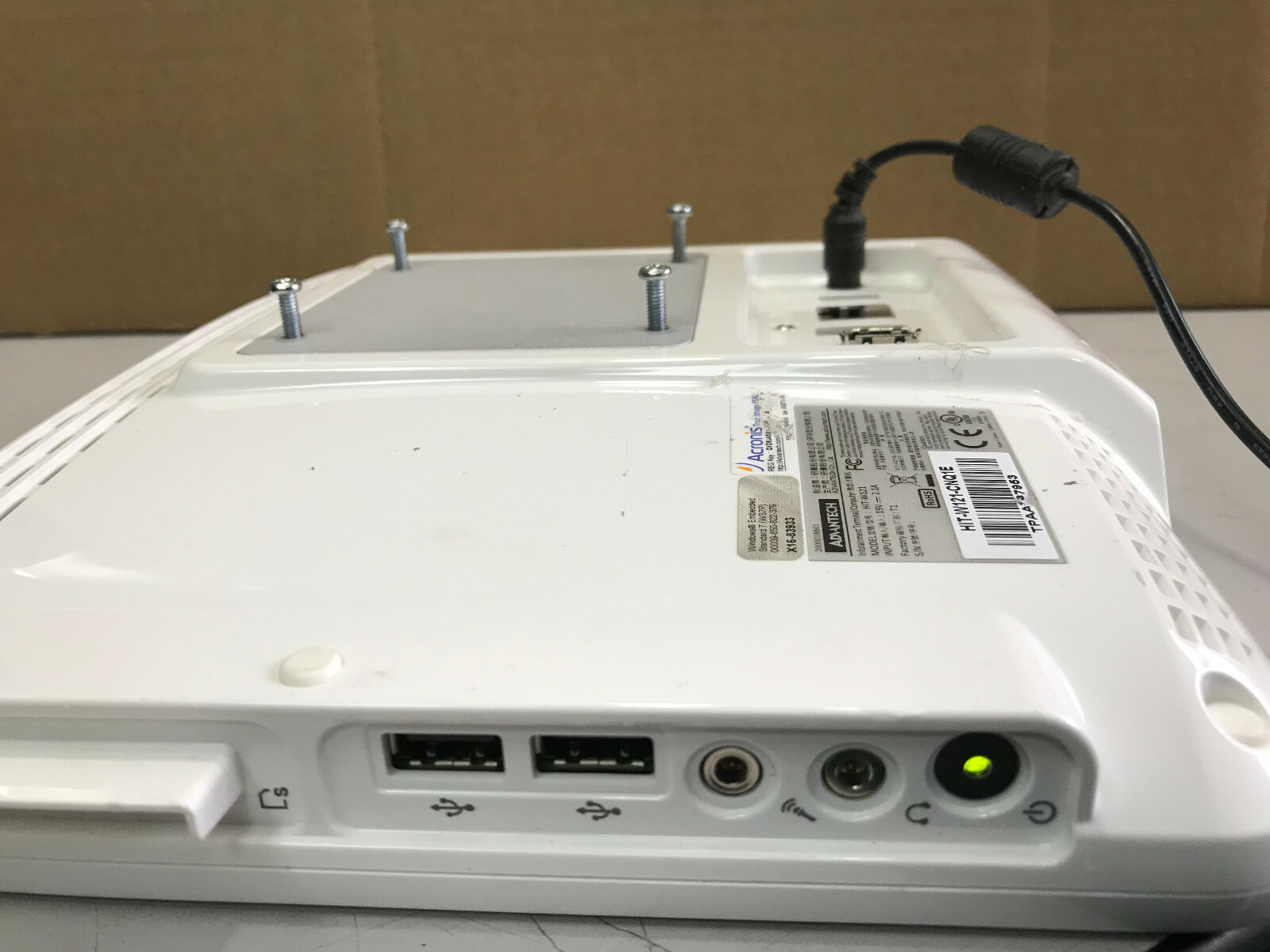 ADVANTECH HIT-W121-CNQ1E Embedded Box Computer 12 Inch Screen, 250GB ...