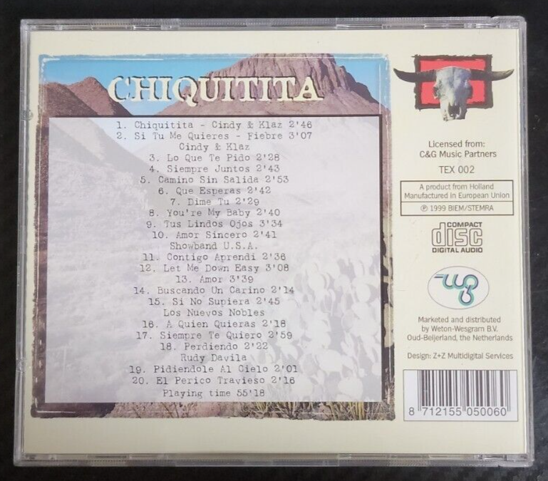 20 Tex Mex Songs Chiquitita (CD) | eBay