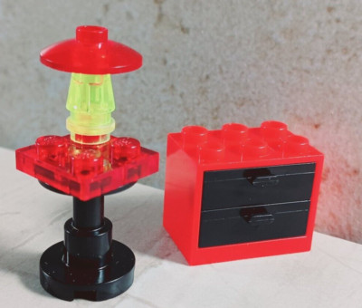New LEGO Dresser 2 Drawers Night Light Night Stand Table Lamp Bedroom ...
